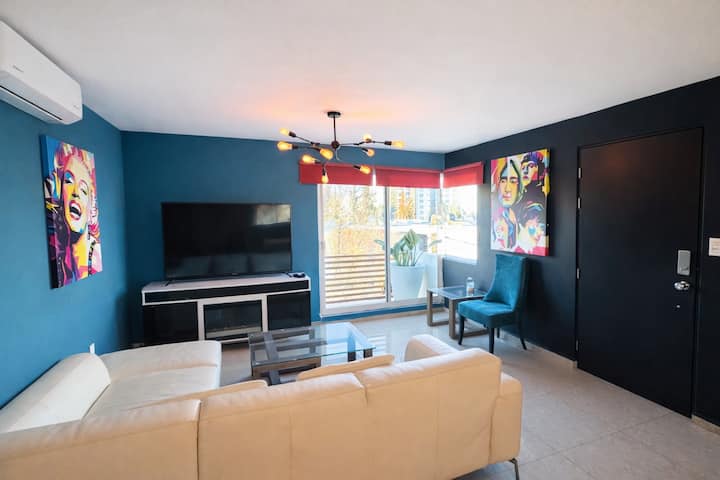 Depa 3rec Premium A/c | 2 Parking | 65" | Balcony - San Luis Potosí