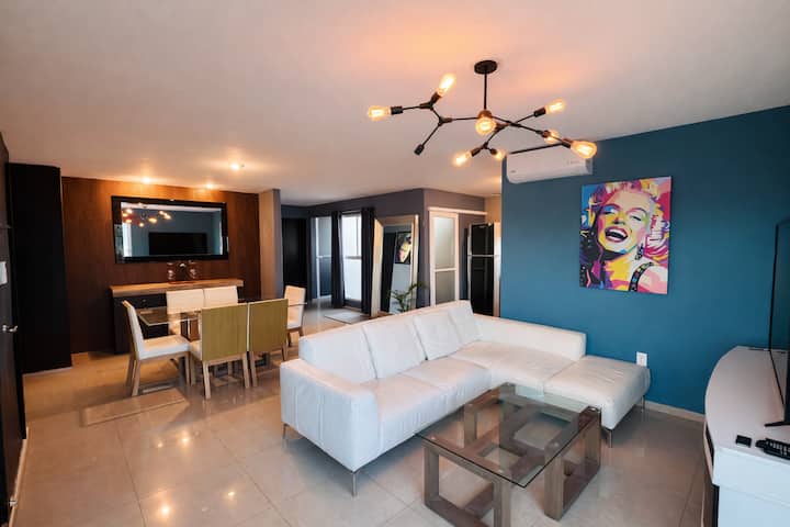 Depa 3rec Premium A/c | 2 Parking | 65" | Balcony - San Luis Potosí