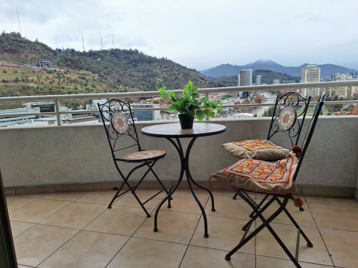 204 Depto. Con Terraza, Piscina Y Estacionamiento - Providencia