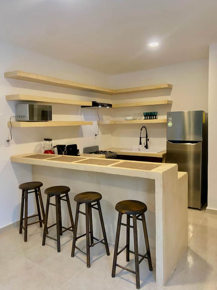 Amplio Departamento Con Alberca - Puerto Morelos