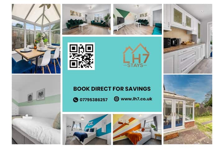 Weekly Discount |20% Off |Wifi |Parking |Sleeps 5 - Solihull