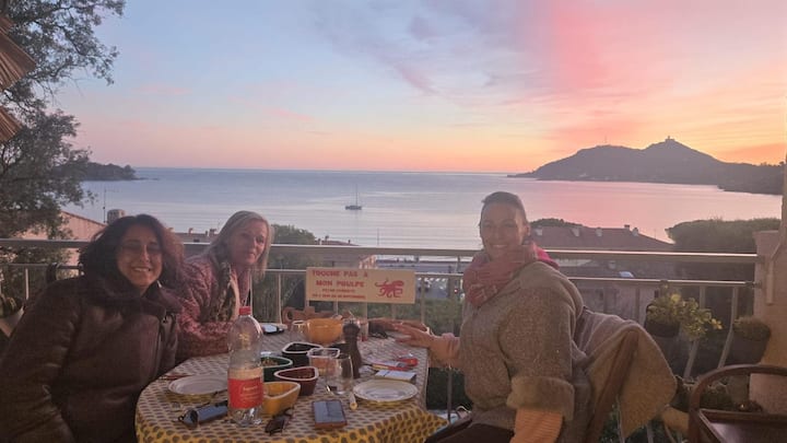 Superbe Vue Mer, 2 Chambres, Terrasse, Piscine. - Agay Plage