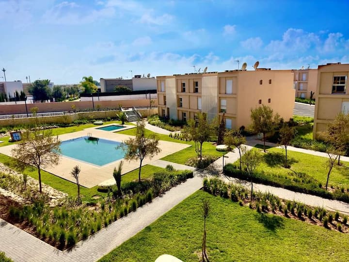 Belle Appartement Avec Piscine à Taghazout Bay - Taghazout