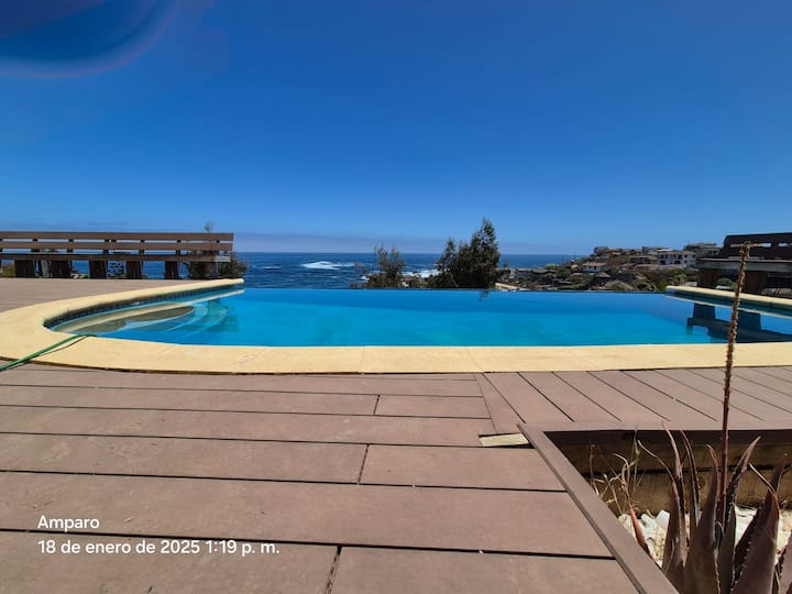 Casa Vista Al Mar + Piscina + Tinaja - El Quisco