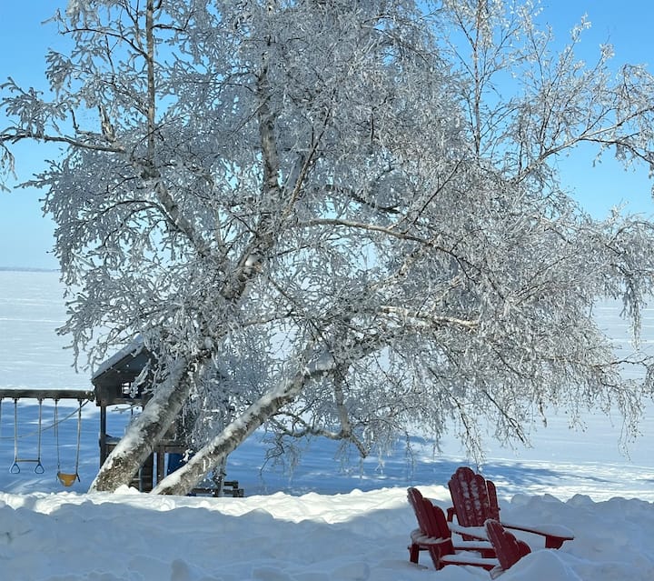 Lac St-jean/plage Privée/spa - Quebec