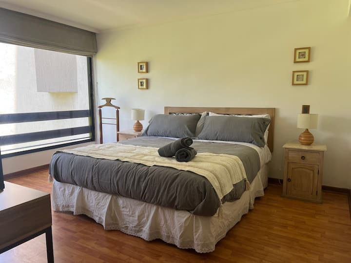 Amplio Depto En Barrio El Golf - Free Parking - Providencia