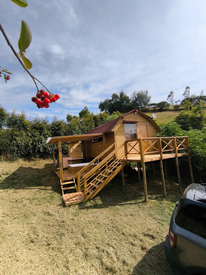 Luxury Glamping With A Hot Tub And Spectacular View - Chocontá