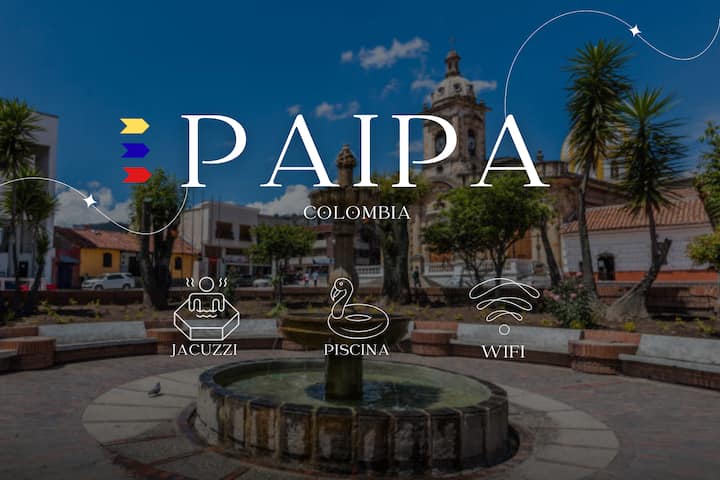 Apt+kitchen+jacuzzi+bbq+pool+tv+wifi+laundry@paipa - Duitama