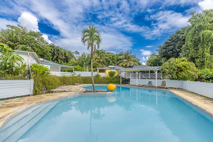 Le Curaçao, Jardin Tropical Avec Piscine - Guadeloupe