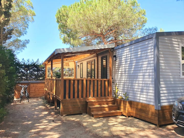 Mobilhome Tout Confort Clim, Lave Vaisselle. 6pers - Sainte-Marie-la-Mer