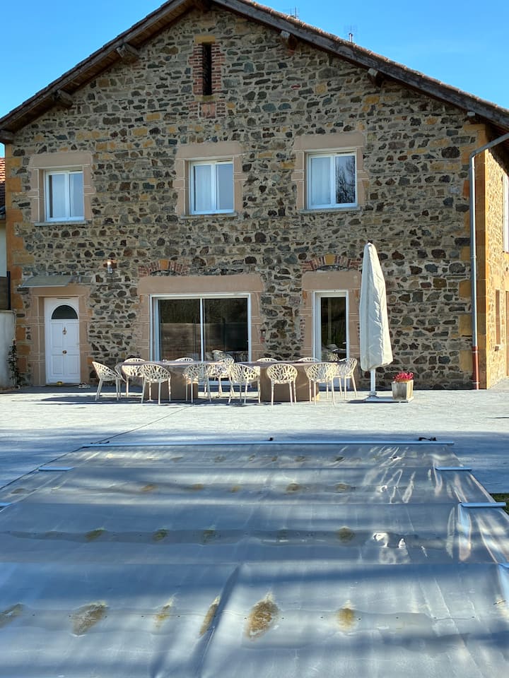 Belle Maison De Famille En Beaujolais Avec Piscine - Beaujolais