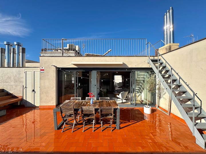 Sunny Penthouse Near The Sea - Barcelona