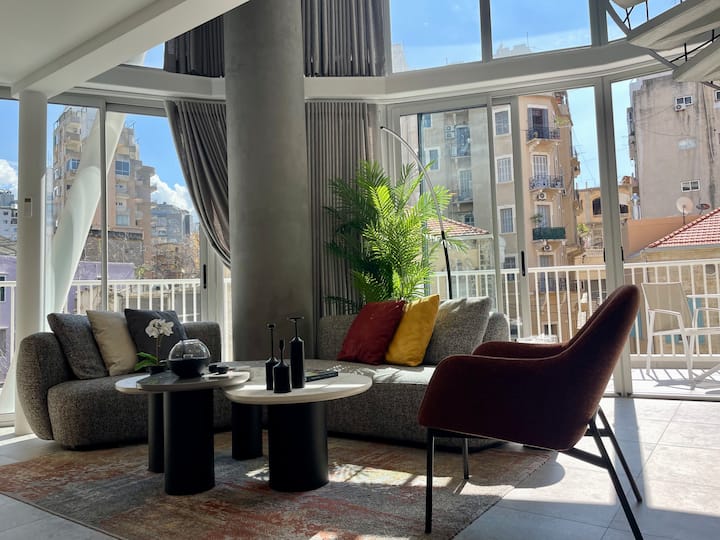 Retro 67 Loft 2c Designer High-end 1br In Gemmayze - Beirut