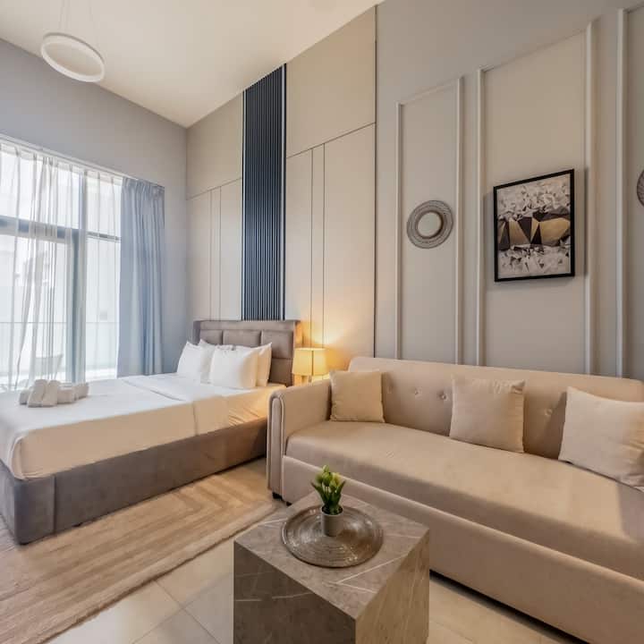 Studio Cosy à Jvc – Piscine, Terrasse & Gym - Verenigde Arabische Emiraten