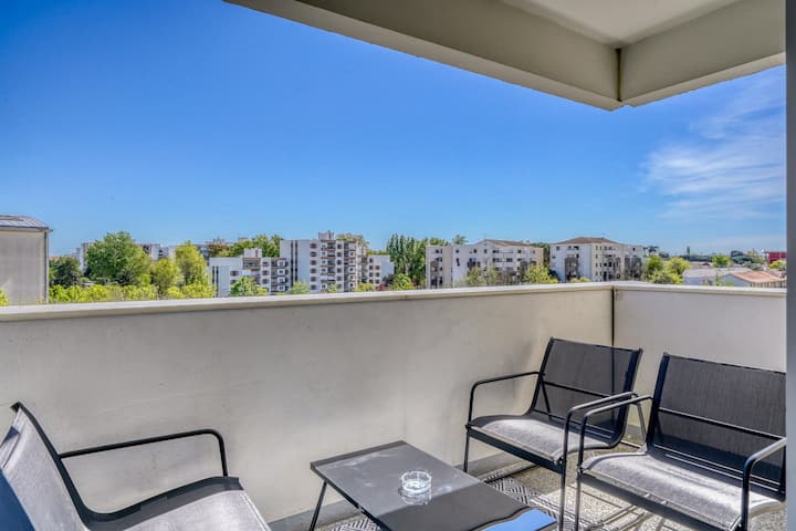 Appartement Lumineux · Tram & Aéroport · Terrasse - Eysines