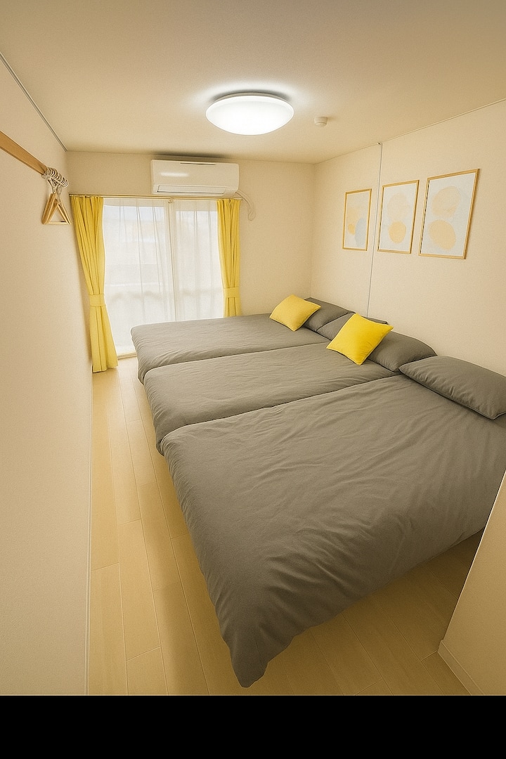 Sk22日本橋徒歩3分道頓堀５分セミダブルベッド3台 - Umeda