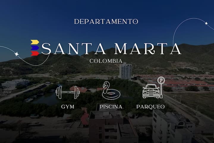 Cozyapt+wifi+ac+pool+gym+parking@santamarta - Santa Marta