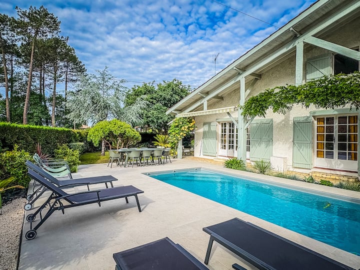 Ravissante Villa Cosy Avec Piscine Chauffée - Andernos-les-Bains
