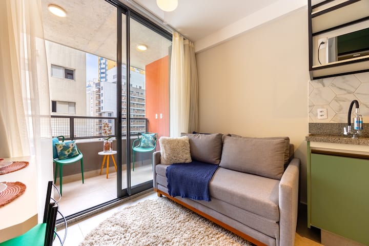 Apartamento Com Suíte E Varanda Perto Da Paulista - São Paulo