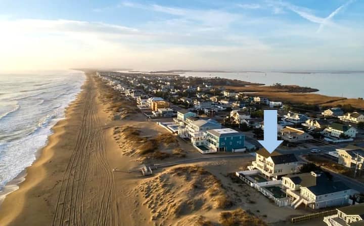 "Sea Star" 8br- Pool- Hottub- Oceanfront! - Sandbridge Beach, VA