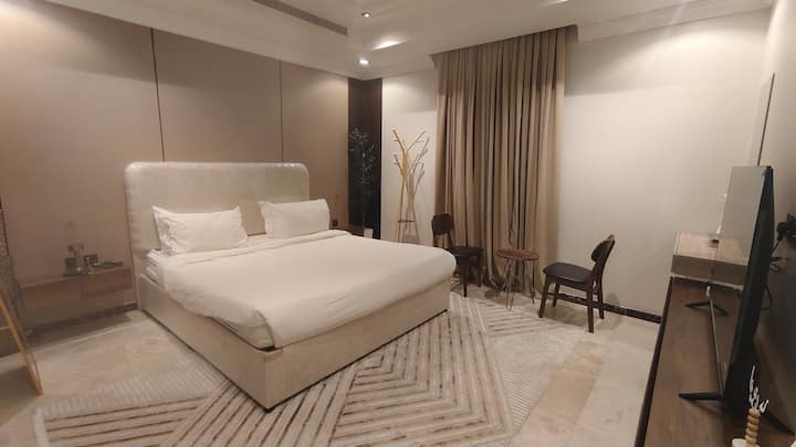 شقة بتصميم هادء ومريح بحي الروضة - Saudi Arabia