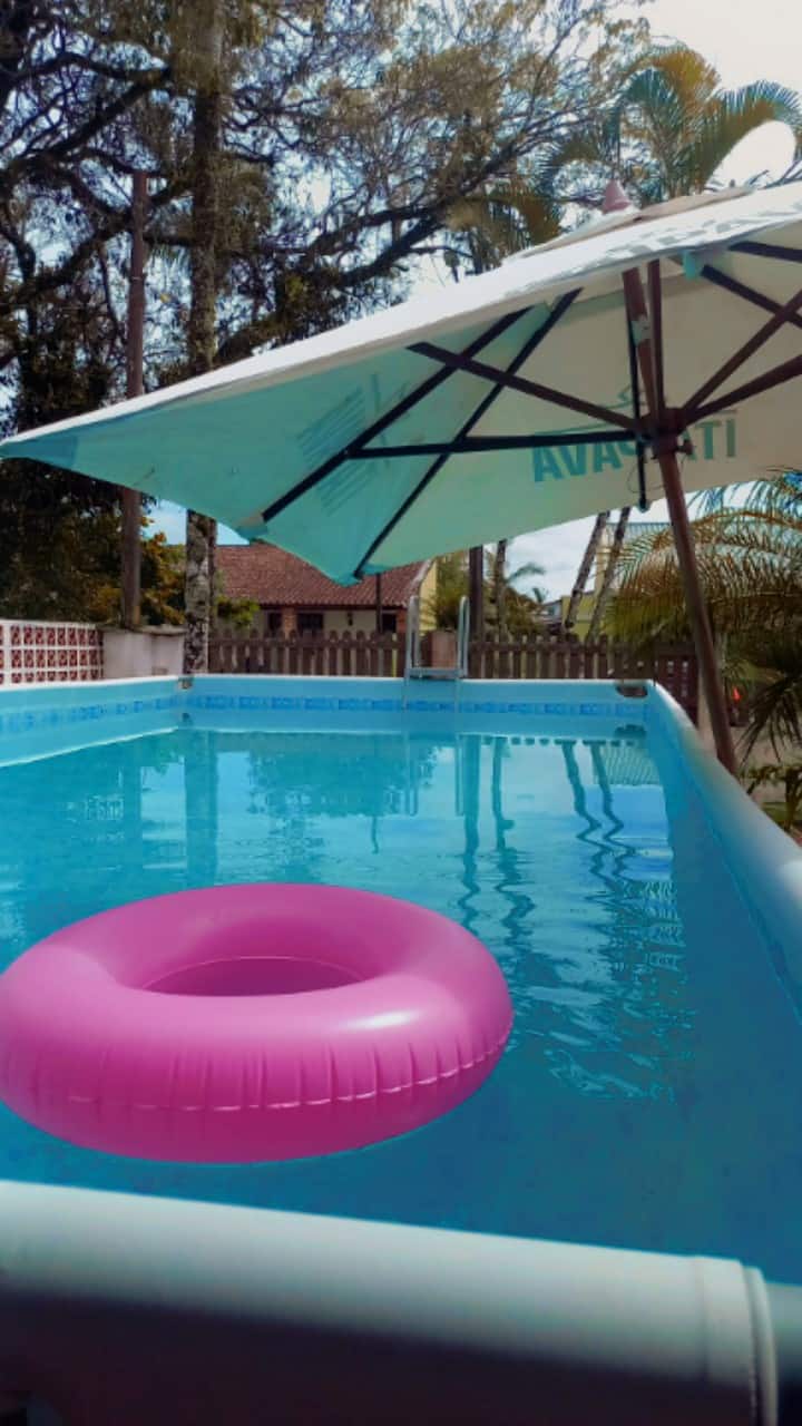 Casa 4quartos 2quadras Do Mar Piscina 30mil Litros - Matinhos