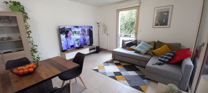 Charmant T3 Au Calme, 2 Chambres - Neuville-sur-Saône