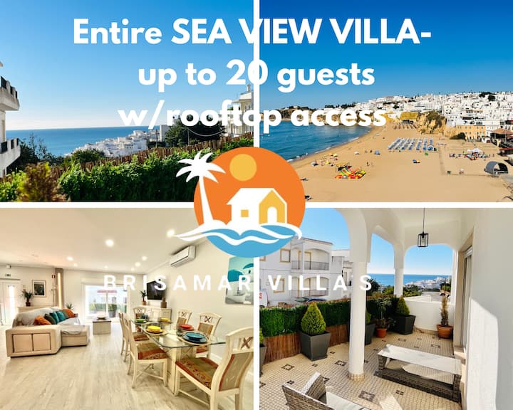 Up To 20 Guest: Sea View, 5min Walk To  Beach/town - Albufeira