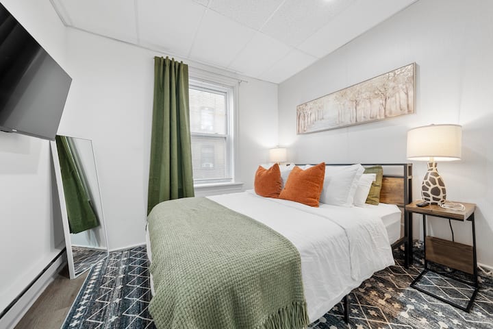 Cerca Nyc | 1br Moderno + Wifi Rápido + Workspace - Weehawken, NJ