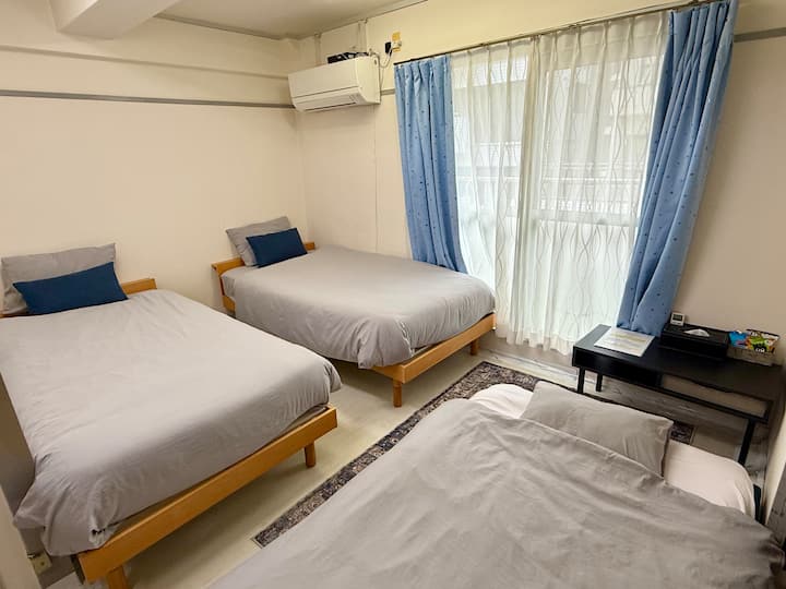 Shibuya03ハチ公像、渋谷sky、スクランブル徒歩15分、シングルベッド２、ソファベッド１ - Shibuya