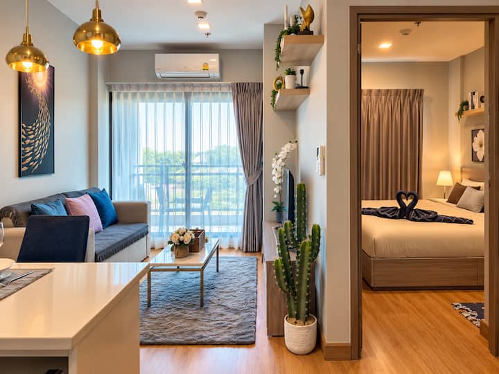 Astrasky 1br/rooftop Pool/7-eleven/street Food - Chiang Mai