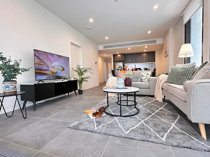 Nearby Stadium & New 3b2b Apt & Free Parking - Ryde