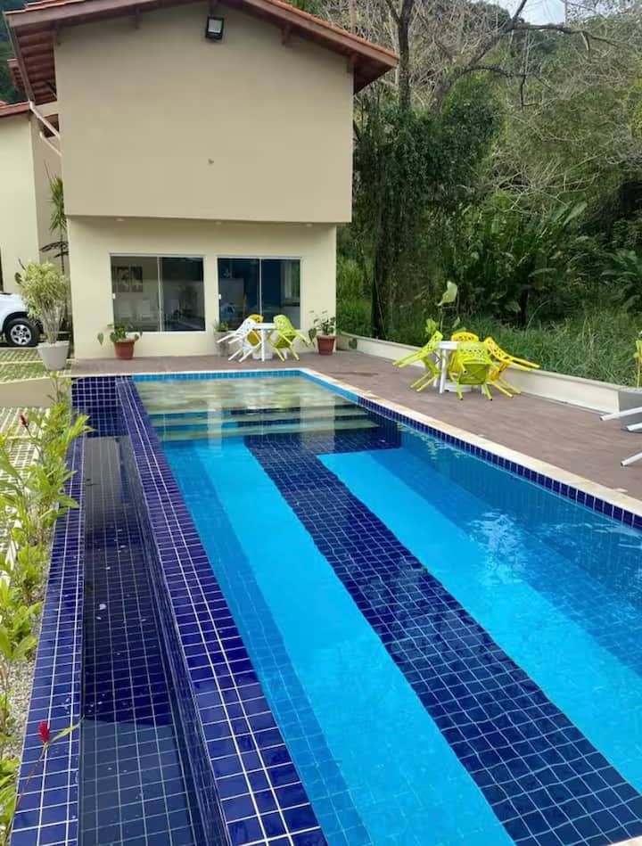 Casa 10  Cond Praia Santiago/maresias Ar,pisc,wiif - São Sebastião