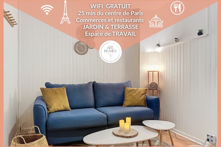 Le Garden Home - Hiver Cocooning Près De Paris - Sainte-Geneviève-des-Bois