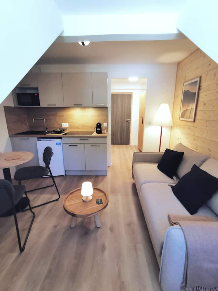 Studio Cosy Neuf Pour 2 Avec Sauna - Rés. Violaine - Le Monêtier-les-Bains