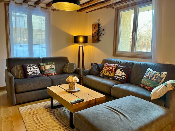 Maison 120m² - 6 Pers | Jardin - Rénovée - Montgenèvre
