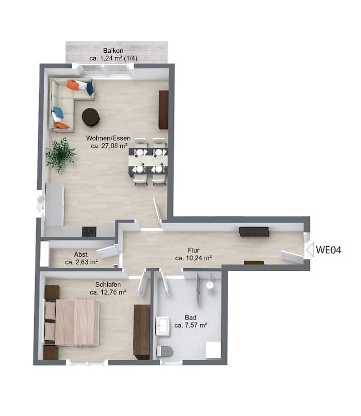 2 Zimmer Neubauwohnung Mit Balkon - Quickborn