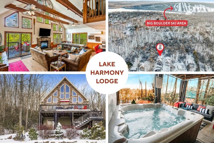 Mins To Skiing W/ Lakeview-hottub-gameroom-firepit - Lake Harmony, PA
