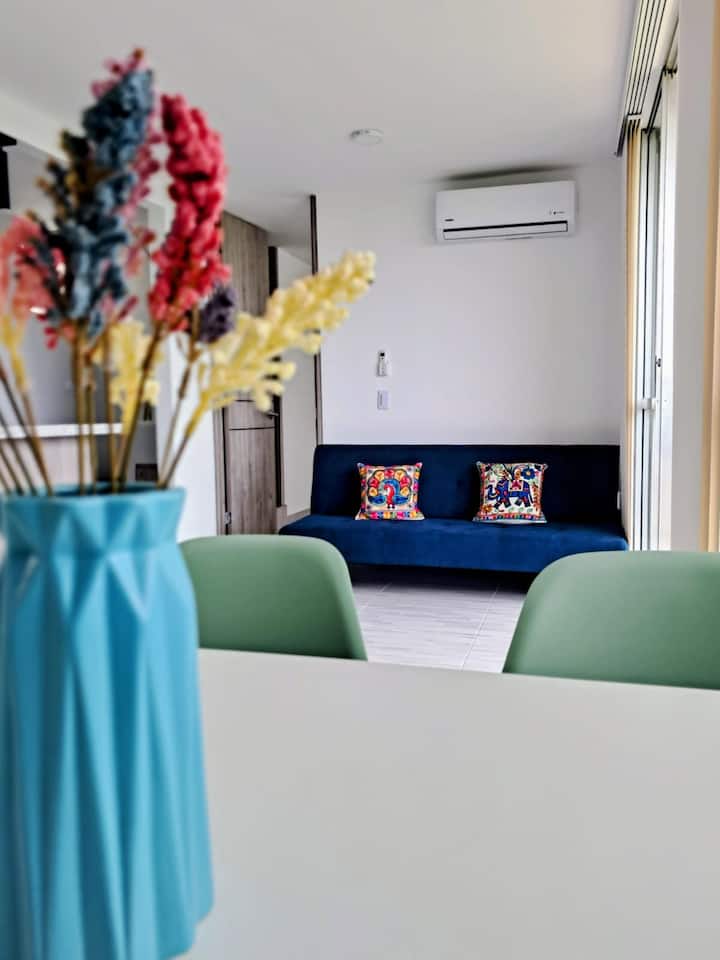 Pet Frienfly Apartment With Air Conditioning - Girardot