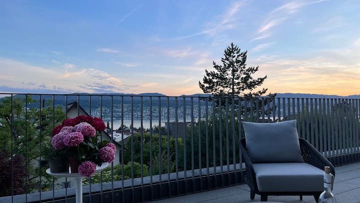 Modern Apartment With A View & Premium Workplace - Erlenbach