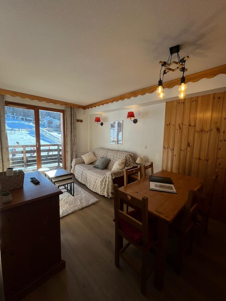 Appartement Vue Pistes Aux Orres 1800, Piscine - Les Orres