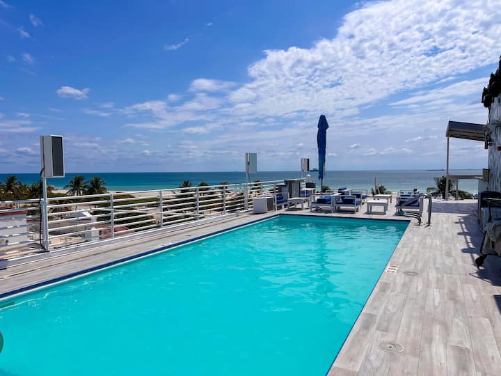 Ocean Drive 1br | Rooftop Pool + Beach Access - Miami Beach