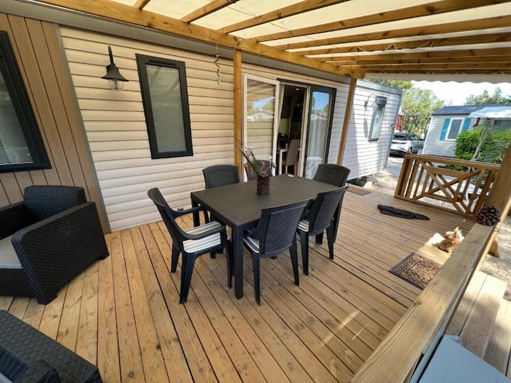 Mobil Home Spacieux, 3ch, 500m Plage Camping 4* - Argelès-sur-Mer