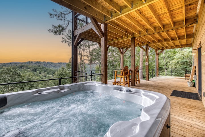 Luxury Cabin | River Views | Hot Tub | Sleeps 12 - Región de Georgia