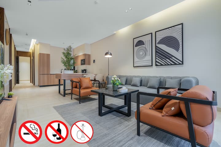 Apartment With A Guest Room,3 Bed,2 Balconies | A6 - Riyad