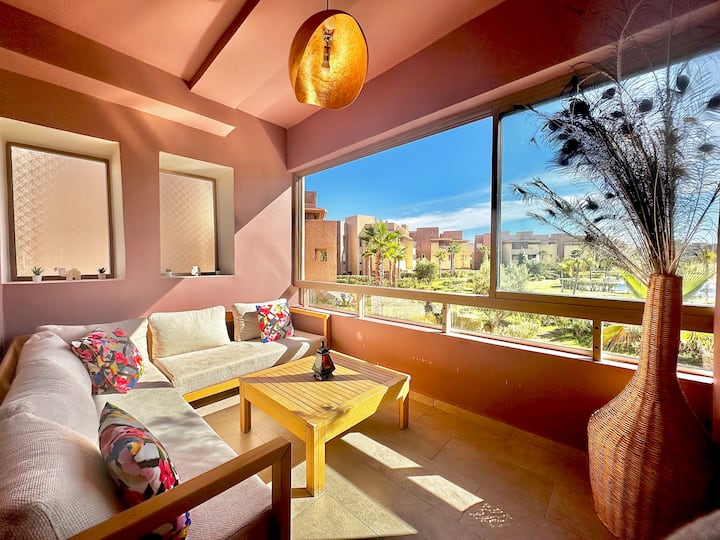 Appartement 3 Chambres (Golf, Piscine, Restaurant) - Marrakech