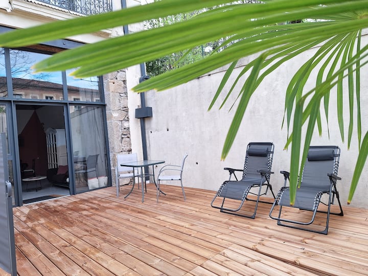 Casa Mia - Appartement Rdc Kiss Terrasse & Parking - Lamalou-les-Bains
