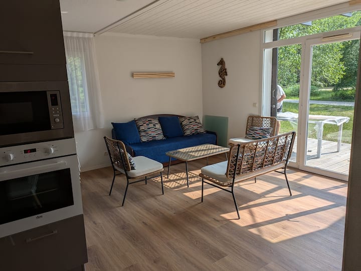 Maison Bois Lac Piscine Tennis  Marina De Talaris - Lacanau