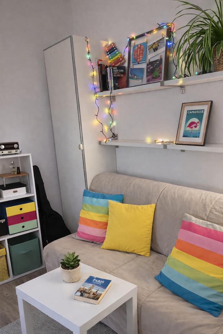 Studio Climatisé Centre Ville- Calme - Wifi - Clim - Montpellier