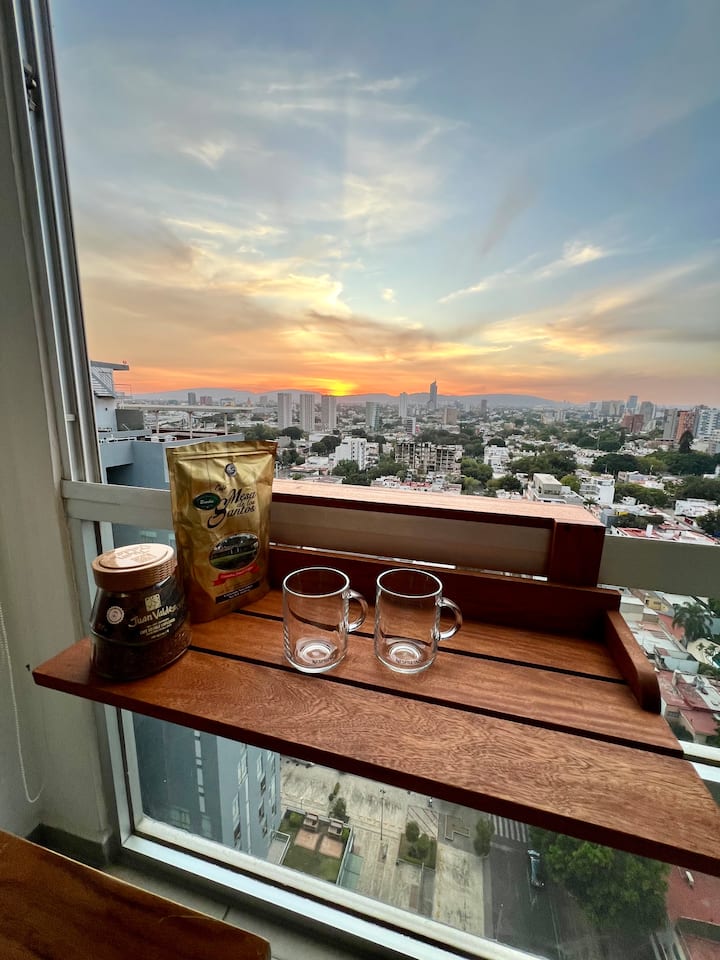 Ph En Piso 18/ Fantástica Vista Desde Las Nubes / - Guadalajara